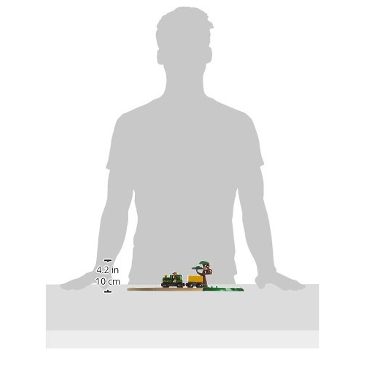 BRIO World - 33720 Safari Railway Set - Imaginitive Wooden Toy Train Set for Toddlers | Creative Play | Expansion Compatible |Safety Tested | Ideal for Kids Age 3 and Up