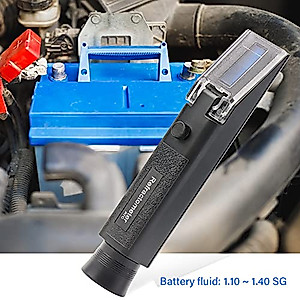 BUZHI Car Freeze Refractometer, Car Freeze Refractometer Multifunctional Auto Coolant Tester Urea Propylene Glycol Glycol Detergent Battery Liquids Test Device
