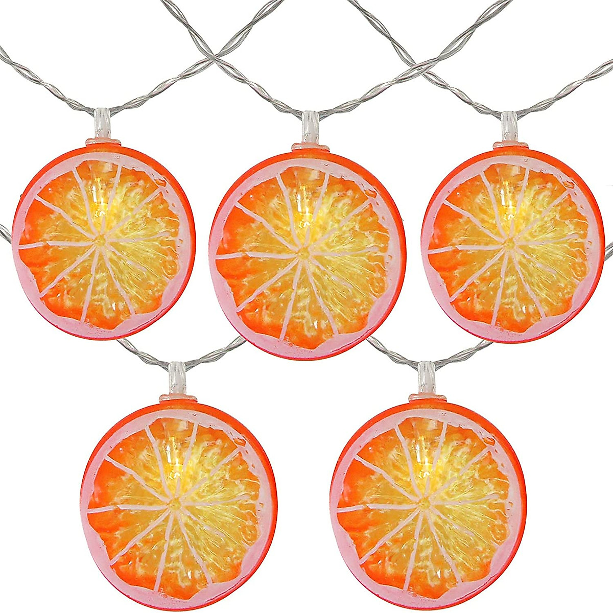 LEKIBOP Fruit String Lights Battery Powered Indoor Outdoor Lighting Lamp Strawberry/Grape/Watermelon/Lemon/Banana for Wedding Home Birthday Garden Yard Patio Party Decorations (Orange Lemon)