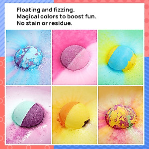 Bath Bombs for Kids and Women - Bubble Bath Shower Salts for Women - Relaxing Bathbombs Set for Women - Bath Essentials Shower Bubble Steamers (12-Pack ･ Bath Bombs)