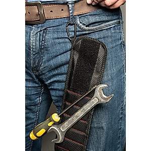 Magnetic Wristband with 10 Powerful Magnets and Carabiner – Tool Holder–Ideal Tool Gift for Men DIY Handyman Men/Women