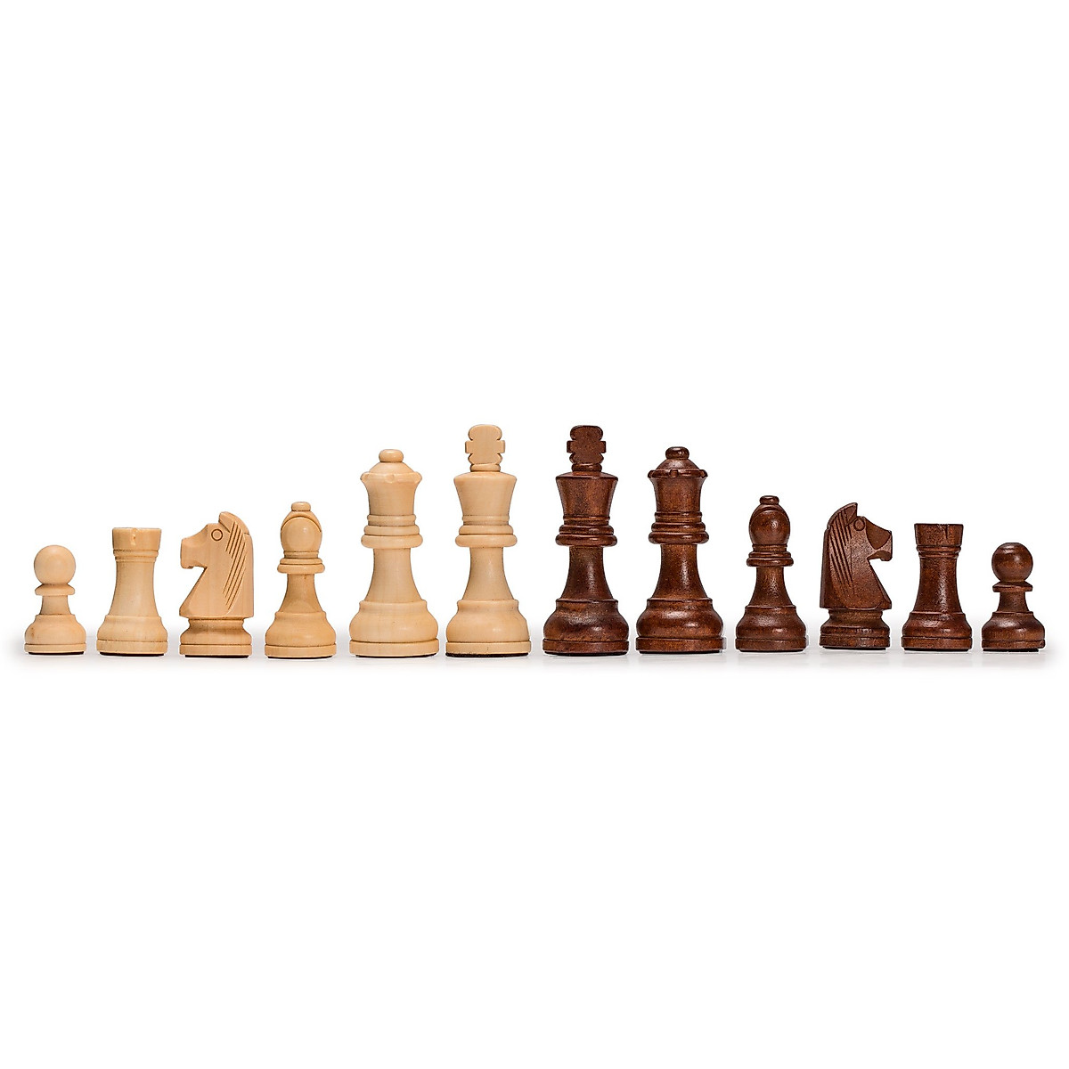 Husaria Staunton Tournament No. 4 Chessmen with 2 Extra Queens and Wooden Box, 3-inch Kings