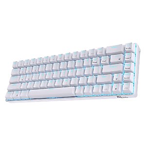 RK ROYAL KLUDGE RK68 Wireless Hot Swappable 65% Mechanical Keyboard, 68 Keys Compact BT5.0 Gaming Keyboard with Stand-Alone Arrow/Control Keys, Tactile Brown Switch