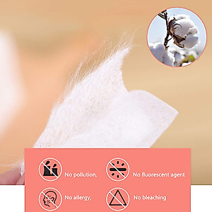 1000 PCS Thin Makeup Facial Cotton Pads, Square Facial Lips Eyes Makeup Remover Pads, Nails Polish Remover Cotton Pads, Non-Woven, Soft, Lint Free