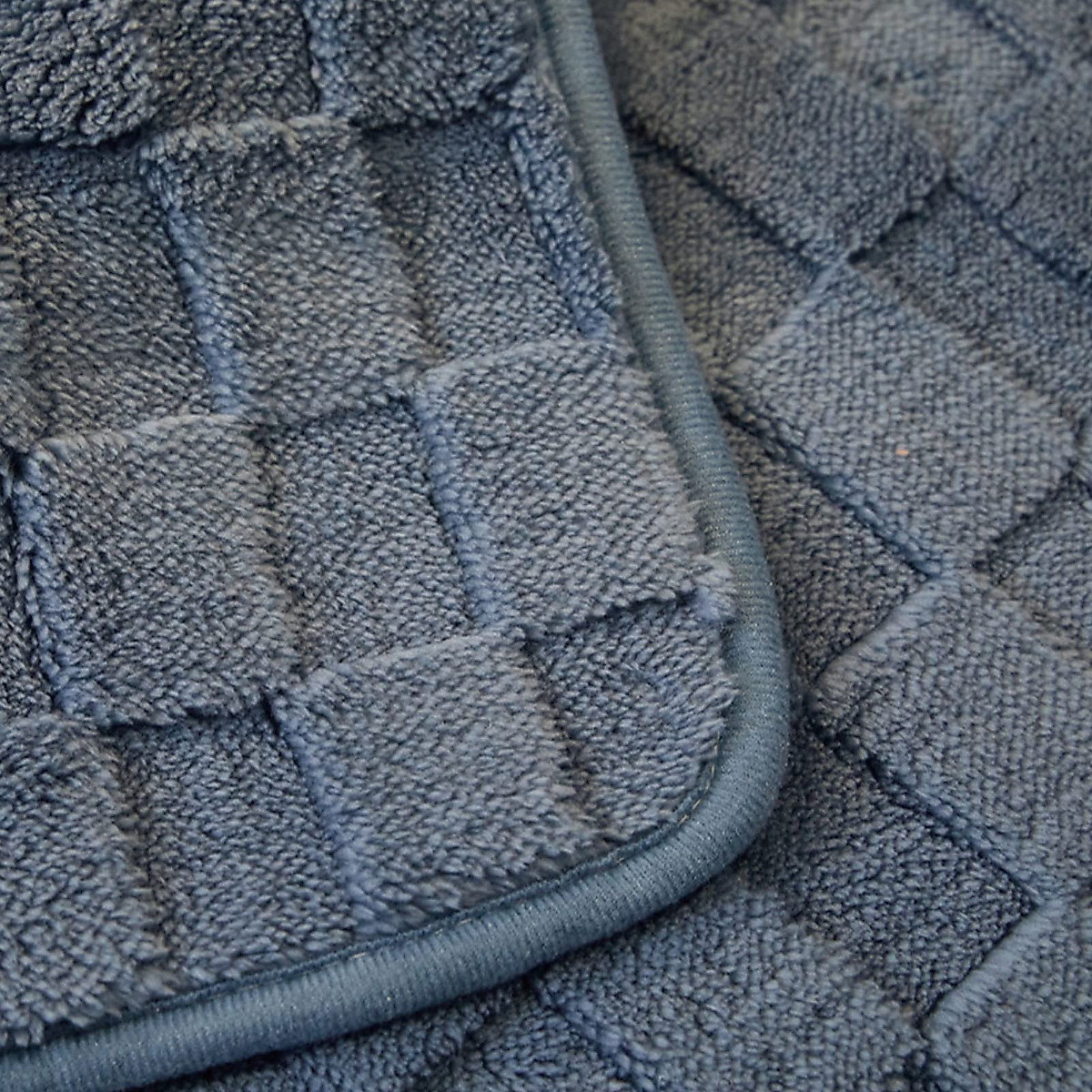 JeogYong Non Slip Bay Window Cushion Pad, Ultra Soft and Plush Window Seat Cushions Indoor Bedroom Living Room Home Decor Plaid Bench Cushion Covers for Indoor Bay Window Seating Area, Dark Blue