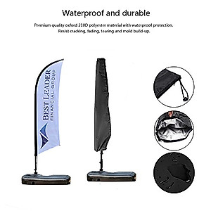 ALLOMN Outdoor Patio Umbrella Cover, Waterproof and UV Protection Fabric Parasol Cover for 9-11 Feet Garden Yard Balcony Umbrellas