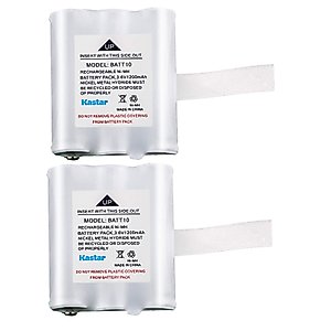 Kastar 2 Pack BATT10 Battery Replacement for Midland BATT10 BATT-10, AVP13 MID-AVP13, Midland T71, T75, T77, T79, Midland X-Talker Radios T71, T75, T77,T79