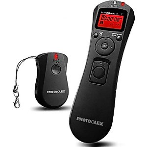PHOTOOLEX Intervalometer Digital Camera Remote Shutter Release Controller LCD Timer Control 2.4G Wireless for Canon EOS Rebel T6 T7 80D 70D 60D 60Da 77D T7i T6i T6s SL2 SL1 T5 T3 T5i T4i T3i T2i
