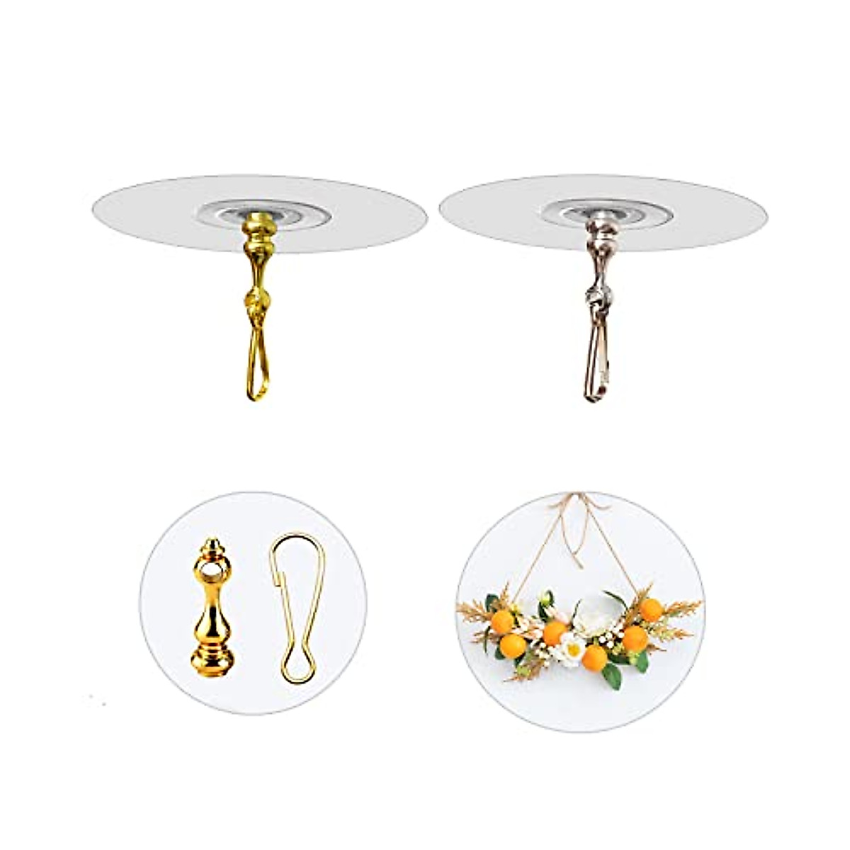 10PC Adhesive Ceiling Hooks for Hanging Nail-Free Sticky Hooks Drop Ceiling Hooks Small Ceiling Suspension Adhesive Wall Hook Sticky Hanger Utility Ceiling Hooks Ceiling Decoration Hook Hanging