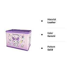 Daina Kuromi Collapsible Storage Bin, Cute Storage Box Foldable Baskets Kawaii Office Desk Organizer Cute Room Decor