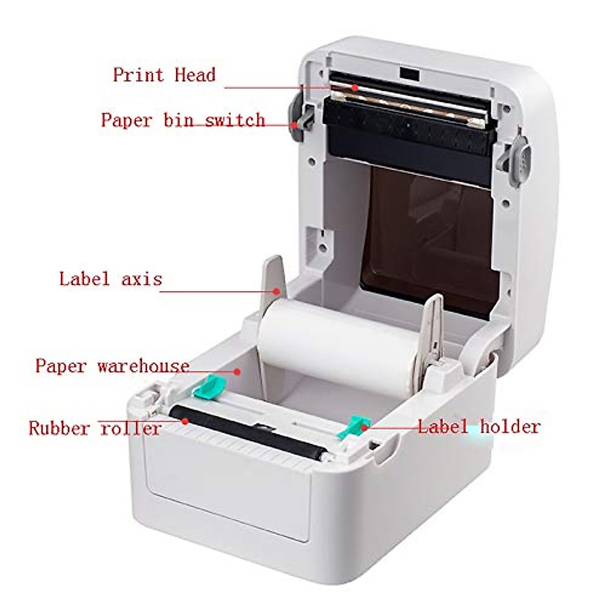 VIBY 10mm Width High Print Speed 152mm/s Thermal Label Printer Thermal Barcode Thermal Shipping Label Printer Support QR Code