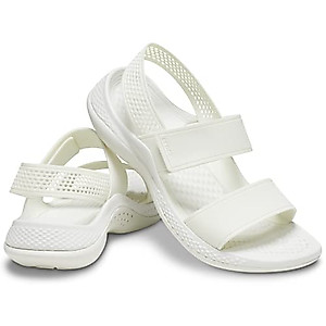 Crocs LiteRide 360 Sandals for Women, Almost White, 7