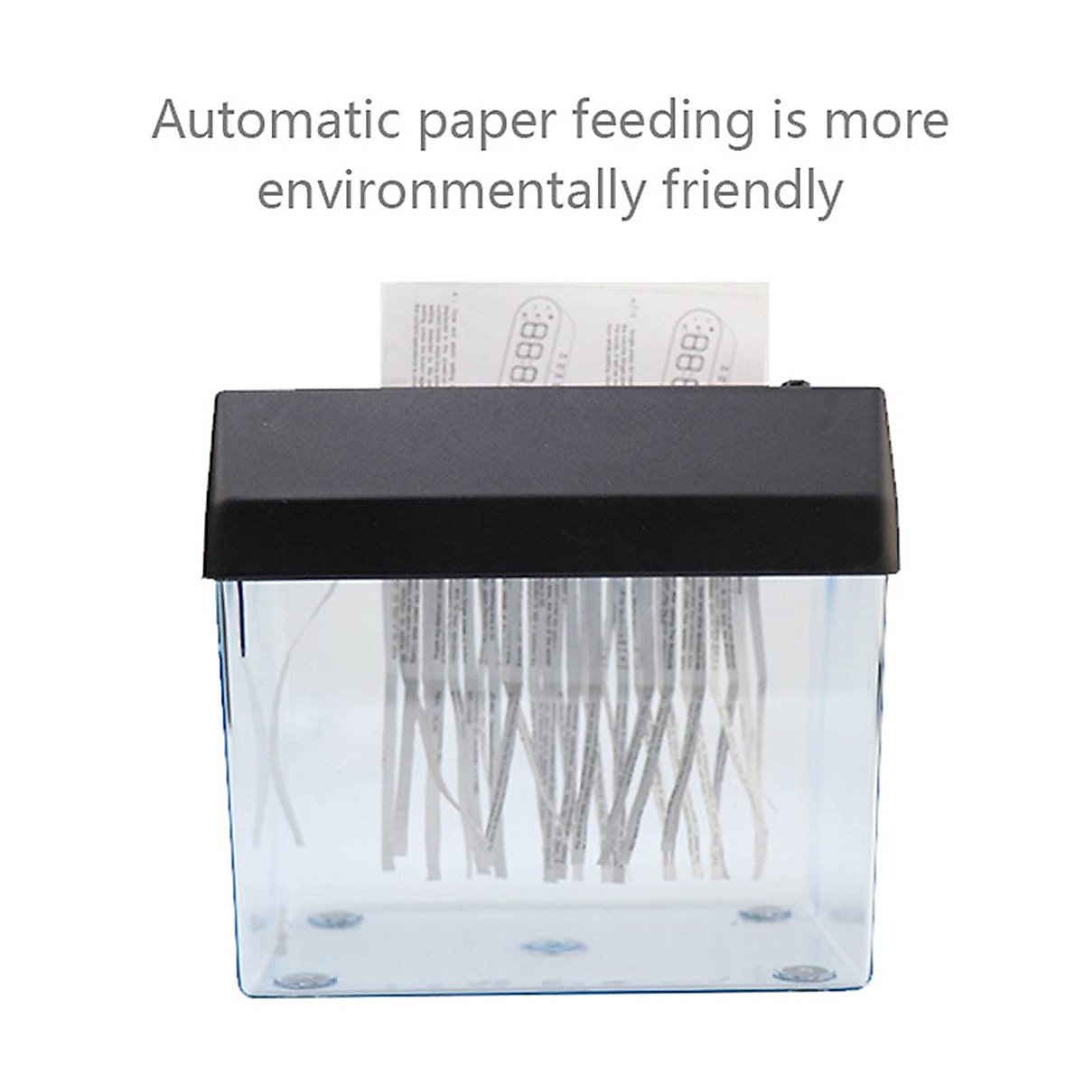 USB Paper , A6 Micro Cut Paper with Letter Opener Function Portable Mini Paper for Paper, Invoices, Receipts, PP Plastic, USB or Battery Powered