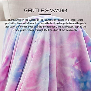 COCOPLAY W Colorful Throw Blanket, Rainbow Throw Blanket Super Soft Fuzzy Light Weight Luxurious Cozy Warm Microfiber Blanket for Bed Couch Living Room (Purple Rainbow, Throw (50"x60"))