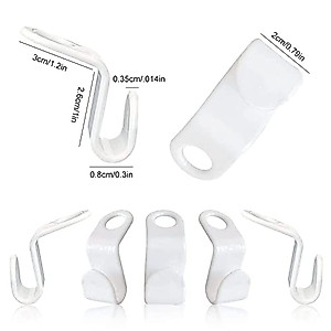 OUDE HOWER 72PCS Clothes Hanger Connector Hooks, Hanger Extender Clips, Cascading Hanger Hooks for Heavy Duty Space Saving Cascading Connection Hooks, Velvet Huggable Hangers Accessory (White)