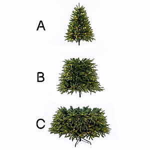 Evergreen Valley Fraser Fir Christmas Tree (6ft Pre-lit)