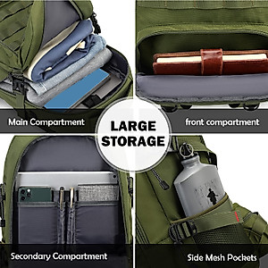 JANSBEN Hiking Camping Backpack 40L, Lightweight Rucksack Men Women Outdoor Sport Trekking Traveling Daypack