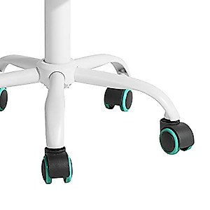 FurnitureR Teens Boys Girls Writing Task Chair Low Mid PP Mesh Back Fabric Seat,Home Children Study Chair (Turquoise, 1pc)