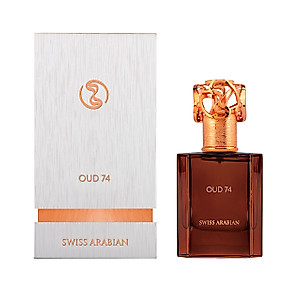 Swiss Arabian Oud 74 - Luxury Products From Dubai - Long Lasting, Addictive Personal EDP Spray Fragrance - Seductive Signature Aroma - 1.7 Oz