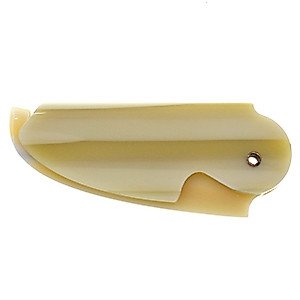 Giorgio G87IVY 2.5 Inch Men's Folding Pocket Comb Ivory - For Hair, Beard Grooming and Styling - Flexible Cellulose, Saw-cut & Hand Polished + 6 Inch Beard Brush