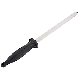 Mercer Culinary-M15910 Diamond Honing Steel, 10 Inch,Black