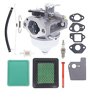 Hutdkte GCV190 Carburetor, 16952-Z8B-000 Fuel Filter for Honda GCV190A GCV190LA HRX217 HRB217 HRX217K1 HRX217K2 Lawn Mower 16100-Z0Y-813