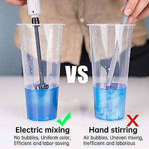 NiArt Epoxy Resin Mixer Paddles 8PCS, Reusable Multipurpose Bidirectional Drill Paint Stirrers Epoxy Paint Mixers Drill Attachment Epoxy Plaster Paint Stirrers Paint Mixers for Drill (4 Black+4 White)