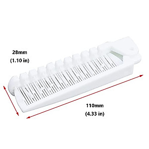 Antrader Foldable Travel Pocket Hair Comb & Brush Combo Styling Tool Men Women Combs White Pack of 6