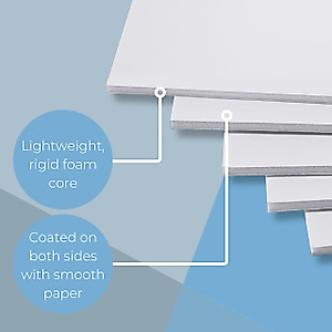 Cathedral Products White 5mm Foamboard - A2 Size (420 x 594mm) - Pack of 20