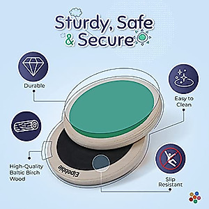 Stepping Stones for Kids - Set of 6, Non Slip and Non Toxic Baltic Birch Wood, Kids Stepping Stones for Promoting Coordination, Balance, Strength, and Imagination, the Floor is Lava Game