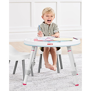 Skip Hop Baby 3-in-1 Grow with Me Set with Activity Center & Toddler Chairs, Silver Lining Cloud