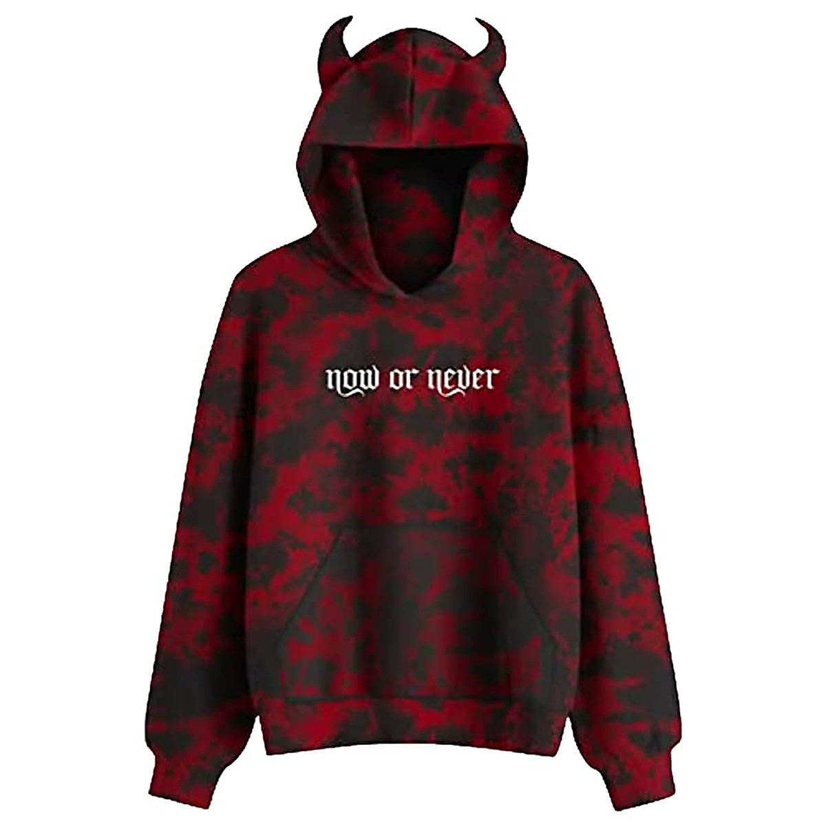 MARLLEGEBEE XPLR Colby Brock Horns Red Tie Dye Shatter Hoodies Jogger Pants Sam and Colby Sweatshirts+Sweatpants