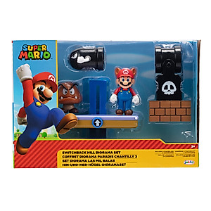 Super Mario Nintendo 2.5" Switchback Hill Diorama Set