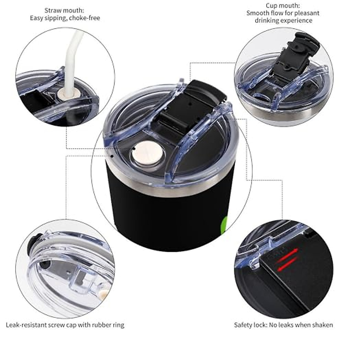 Metastatic Breast Cancer Awareness 3 40 Oz Tumbler with Handle And Straw Lid,Insulated Reusable Stainless Steel Travel Glass Mug 40 Ounces