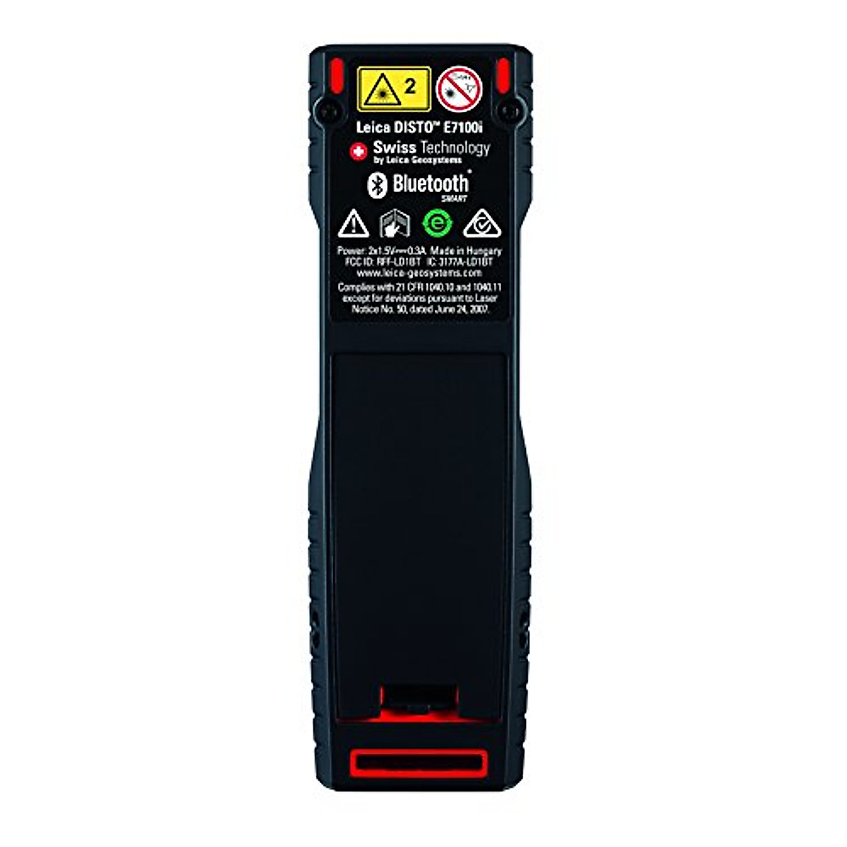 Leica DISTO E7100i 200ft Laser Distance Measure with Bluetooth, Black/Red