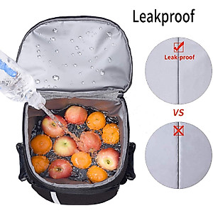 FORICH Backpack Cooler Leakproof Insulated Waterproof Backpack Cooler Bag, Lightweight Soft Beach Cooler Backpack for Men Women to Work Lunch Picnics Camping Hiking, 30 Cans