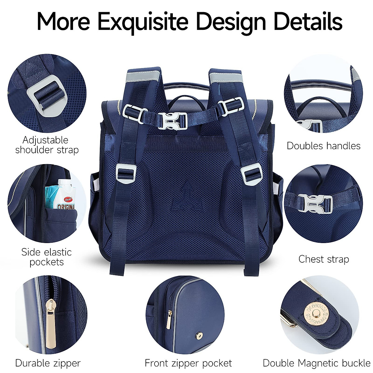 G-TiDE School Backpack, Kindergarten Preschool Toddler School Bag, Book Bags for Girls&Boys, Waterproof Backpacks, Kid Fashionable Travel Bag, Adjustable Padded Strap