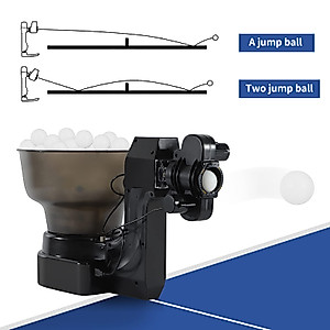 ZXMT Ping Pong Robot Machine for Training, Table Tennis Trainer Machine, Advanced Automatic Ping Pong Tennis Ball Launcher with 9 Different Spin Balls for Home School Practicing