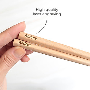Personalized wooden bamboo chopsticks lot, custom engraved japanese reusable sushi chop sticks bulk, custom reusable chopsticks set for chinese theme wedding & party favors gifts