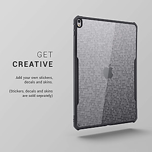 TineeOwl iPad Pro/Air 3 (10.5-inch) Ultra Slim Clear Case, Flexible TPU Bumper, Absorbs Shock, Thin, Lightweight (Black)