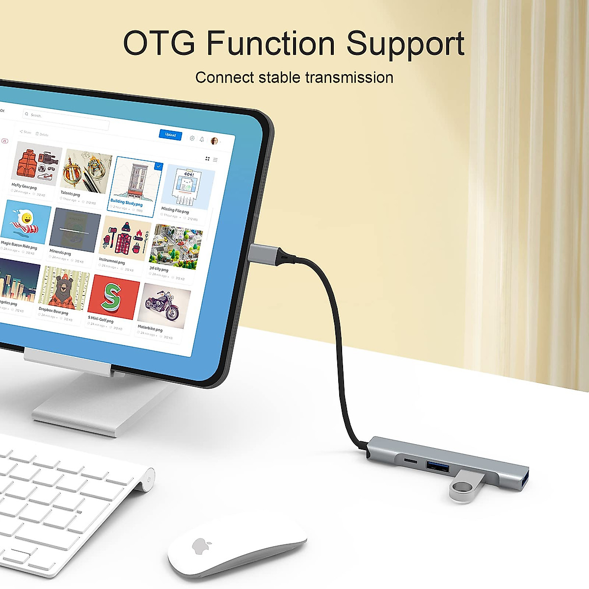 Lightning to USB Hub [Apple MFi Certified] 4-in-1 USB OTG Hub with 3 USB 3.0 Port and Fast Charging Port for iPhone/iPad Compatible with USB Microphones/USB Flash Drive/Keyboard/Mouse/USB Sound Card