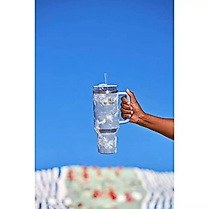 Stanley Adventure Quencher Travel Tumbler 40 oz - Ocean Blue Tie Dye