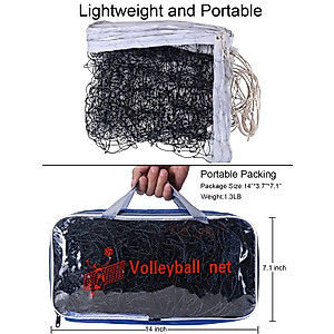 YLOVAN Volleyball Net for Pool Beach Park Backyard Outdoor or Indoor Sports Portable Volleyball Replacement Net(32 FT x 3 FT) Poles Not Included