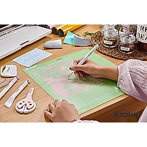 Xinart Cutting Mat For Cricut Maker 3,Maker,Explore 3,Air 2,12x12 Inch 3 Mats Variety Pack,Green Blue Purple Adhesive Sticky Replacement Cutting Mats For Cricut