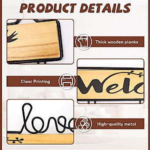 Betinyar 2 Pack Wood Coat Rack Wall Mount, Wall Coat Hangers for Entryway, Key Holder for Wall, Wood Wall Coat Rack with 5 Hooks, Key Rack for Coat Hat Bag Key Storage Organizer(Black+Gold)