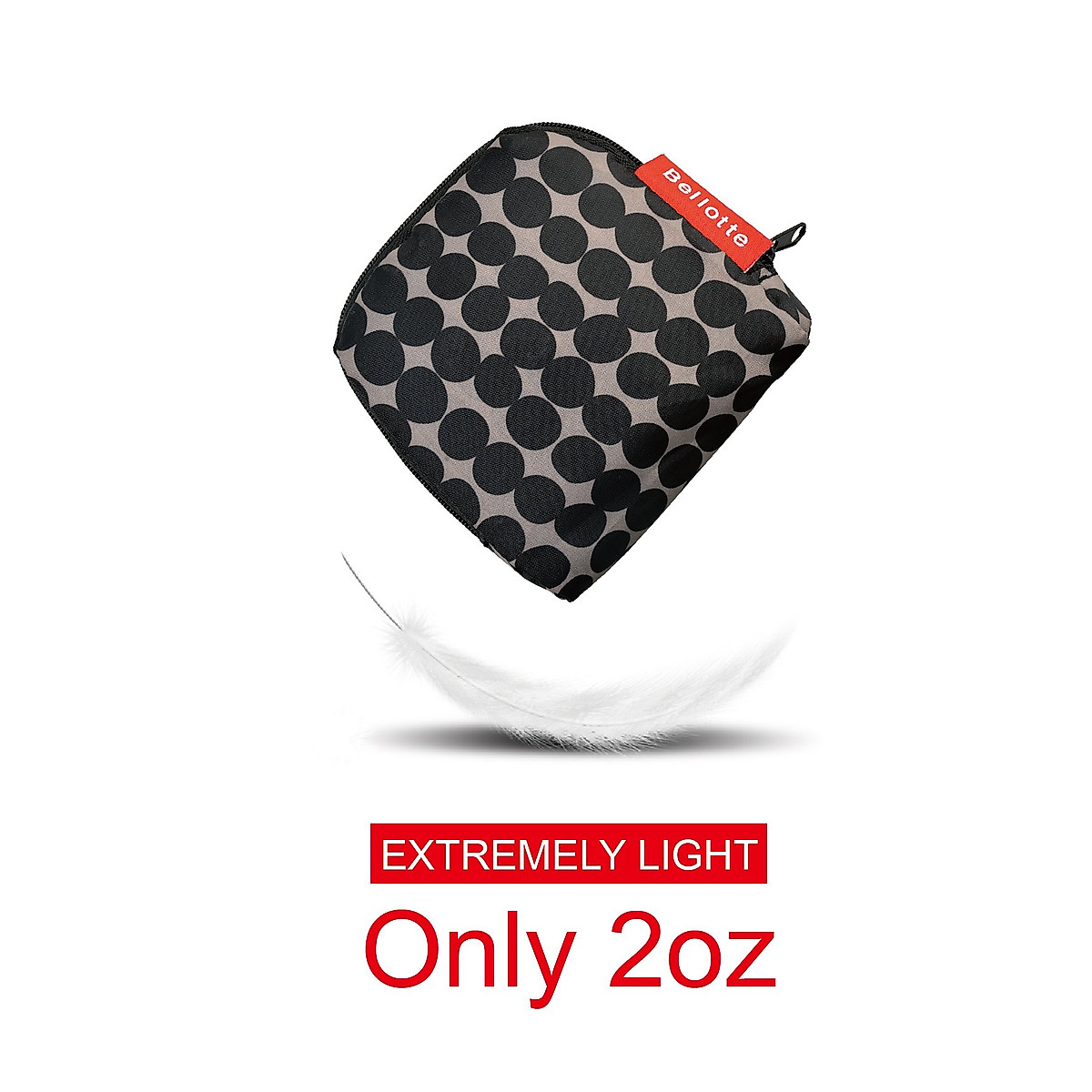 Best Reusable Grocery Bags Set of 3, Premium Tote Foldable Shopping Bags fits Pocket, Recyclable, Durable and Washable