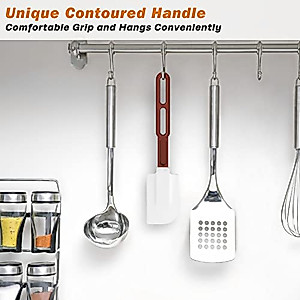 High-Temp Silicone Spatulas, Commercial Spatula 500°F Heat-Resistant Non-Stick Silicone Scraper, Set of 2 (10-Inch, NSF)