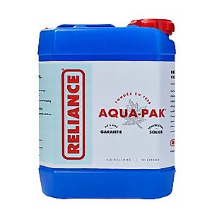 Reliance Products Aqua-Pak 2.5 Gallon Rigid Water Container Blue, 9.3 Inch x 7.5 Inch x 12.0 Inch