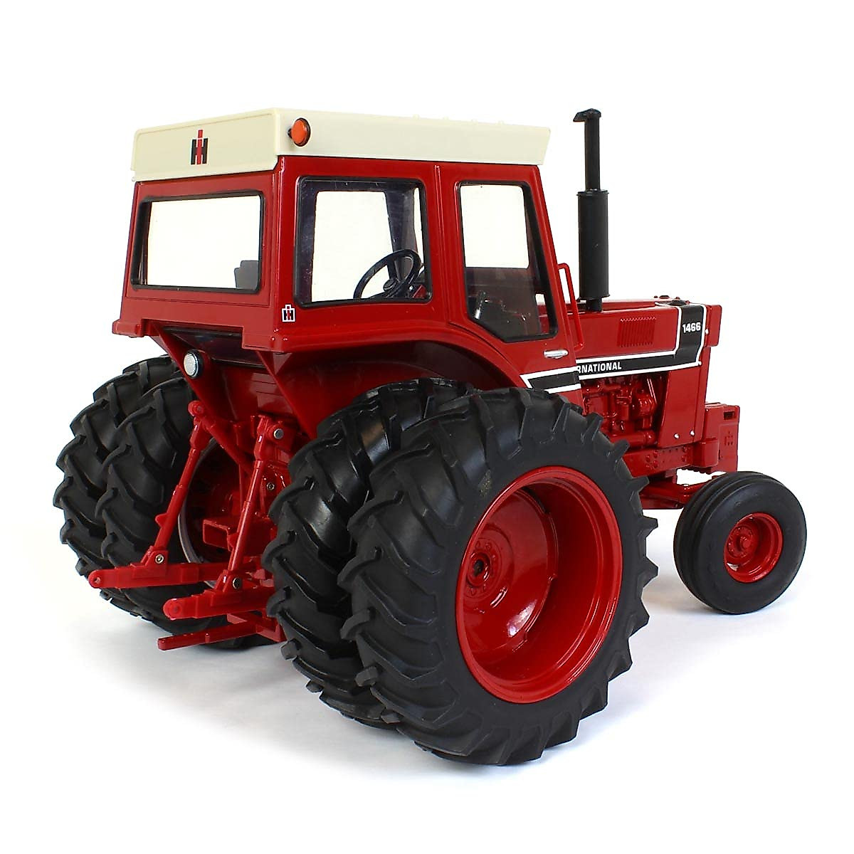 ERTL 1/16 International Harvester 1466 Black Stripe 2WD w/Cab & Rear Duals, Prestige Collection 44260