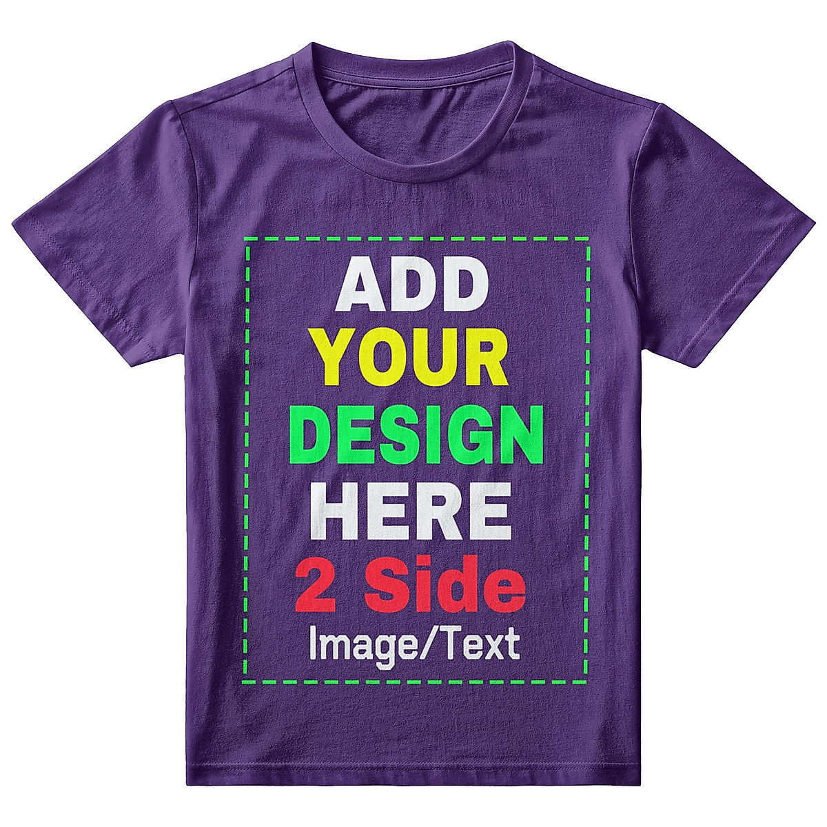 Custom T Shirts for Women, Personalized Tshirts Design Your Own Image Text T-Shirt Cotton Tee Front/Back Print Father Gifts